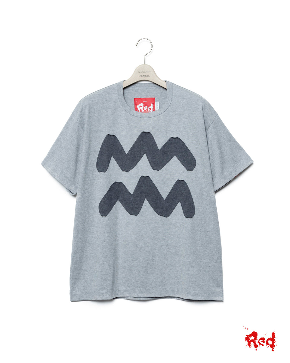 Pattern F-Patchwork Tee B - Heather Gr X Dark Heather Gr – FUMITO ...